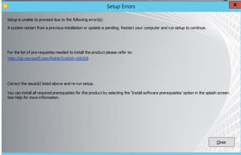 Sharepoint 2010 安装错误：请重新启动计算机，然后运行安装程序以继续 四毛的家 博客园