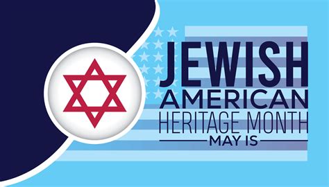 Jewish American Heritage Month Observed Every Year In May Template For