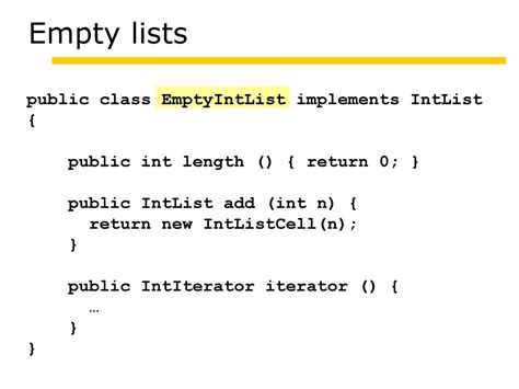 Practicum 1 Persistent Vs Destructive Lists Java Interfaces Ppt