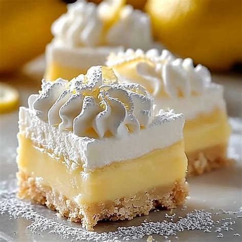 Lazy Day Lemon Cream Pie Bars Much Tasty