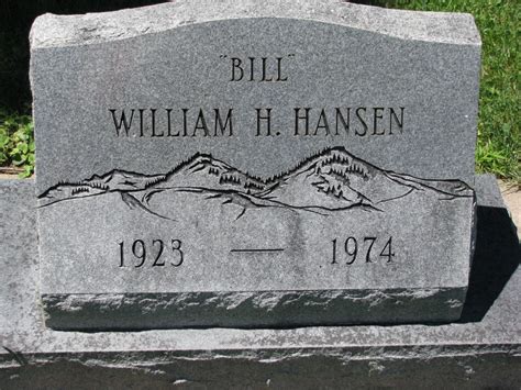 William Henry “bill” Hansen 1923 1974 Memorial Find A Grave