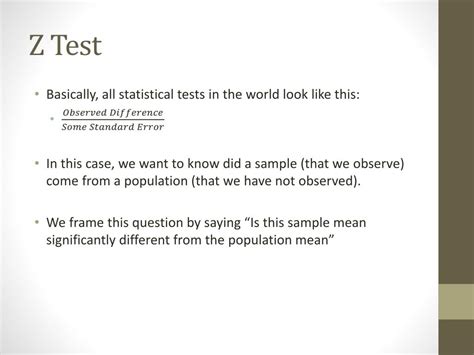 PPT Hypothesis Testing And The T Test PowerPoint Presentation Free