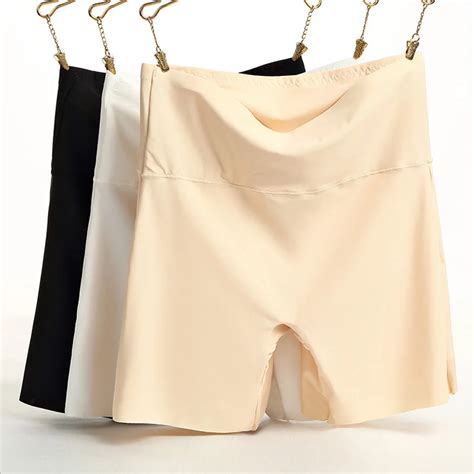 Klv женские шорты безопасности штаны Бесшовные Трусики с высокой талией бесшовные анти