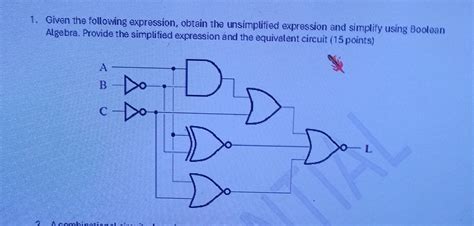 Solved By An EXPERT Given The Following Expression Obtain The Chegg
