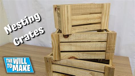 How To Build Nesting Crates From Pallet Wood Woodworking Diy The