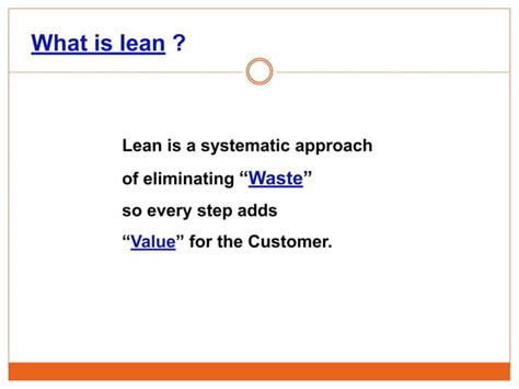 The Lean Principles PPTX
