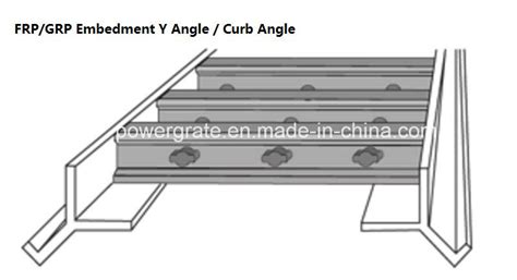 China Fiberglass Embedment Angle Glassfiber Curb Angle Construction