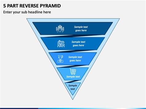 5 Part Reverse Pyramid Powerpoint Presentation Slides Ppt Template