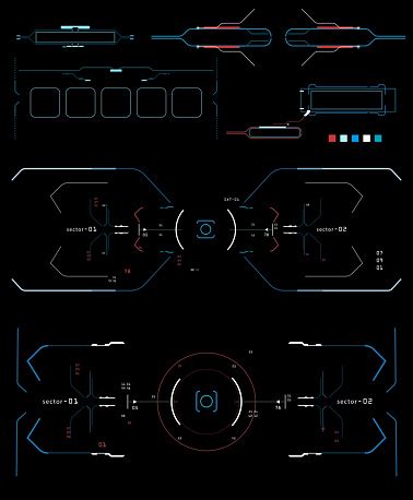 Pack Hud Interface For Game Stock Illustration Download Image Now