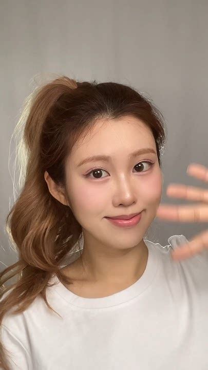 각진 사각턱 얼굴형 이라면 꼭 보세요 얼굴형 커버 포니테일 하는법 Youtube