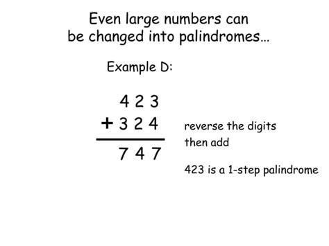 Numeric Palindromes Ppt