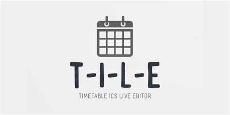 Github Aap9002 Timetable Ics Live Editor Replaces Course Code With The Actual Course Name On