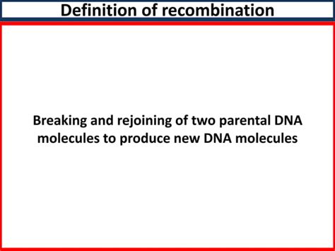 Recombination Finalppt