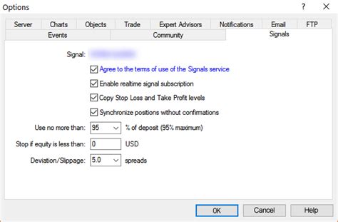 How To Edit Signal Settings Forex Calendar General Mql5