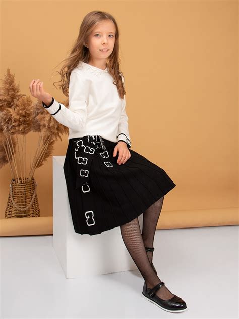 Купить нарядный костюм с юбкой для девочки Sp1241