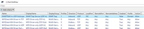 Output Grid Via Powershell For All Inbound Windows Defender Firewall