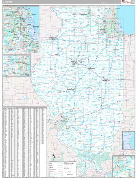 Illinois Zip Code Maps