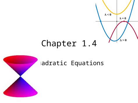 Ppt Chapter 14 Quadratic Equations Quadratic Equation In One