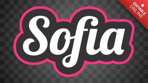 Sofia Logo Biedronki Generator Efektów Tekstowych