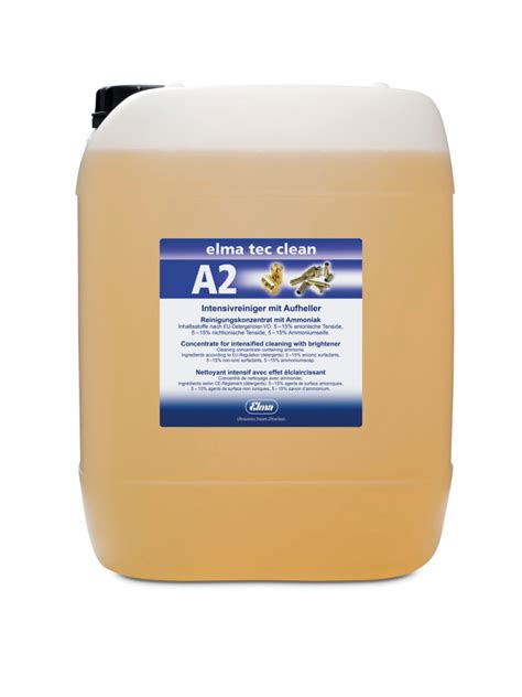 Reinigungsmittel Elma Tec Clean A2 Für Ultraschallgeräte Ammoniakalisch Konzentrat 25 Liter