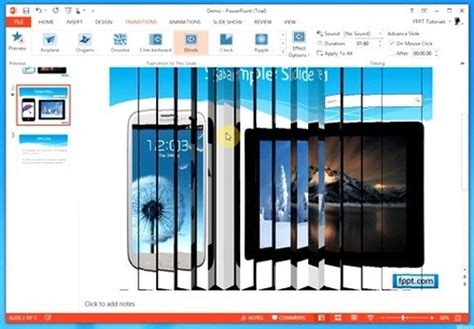 When To Use The Blinds Transition Effect In PowerPoint