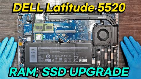 Dell Latitude 5520 Laptop Disassembly For Ram Ssd Upgrade Youtube