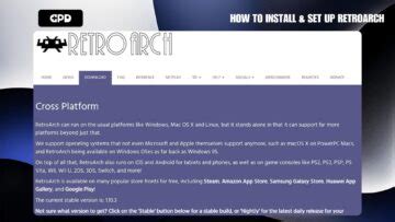 How To Install And Set Up RetroArch On Your GPD GPD PC Gaming Handhelds Mini Laptops