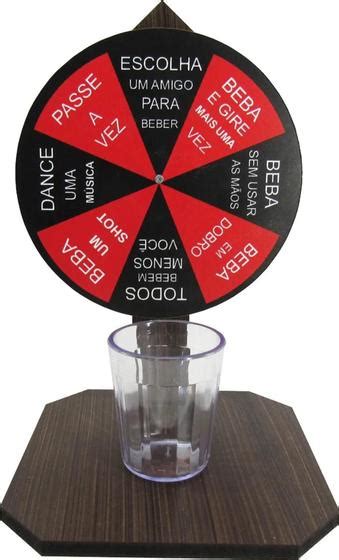 Roleta Drink Jogo De Bebidas Vira Shot Tequila Inova Decor Jogo De