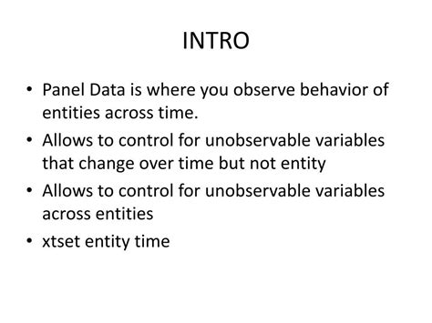 Ppt Panel Data Analysis Powerpoint Presentation Free Download Id2610892