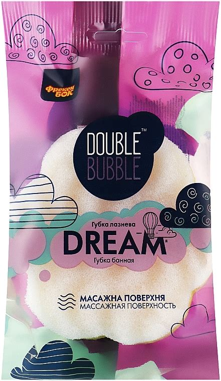 Губка банная Мечта бело желтая Фрекен Бок купить по лучшей цене в Украине Makeup Ua