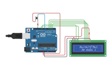 Circuit Design Lcd Arduino Caractères Personnalisés Tinkercad Circuit Design Lcd Arduino Caractères Personnalisés Tinkercad