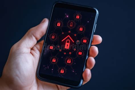 Cybersecurity Two Factor Identification Comparison Of Fingerprints Stock Illustration