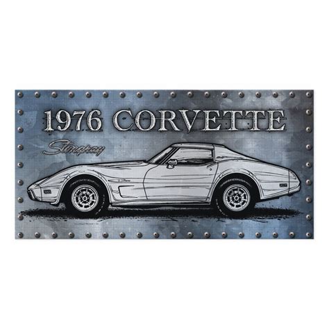 1976 Corvette Coupe Canvas Wrap Art Print 10 X 20 Or 15 X 20 Classic