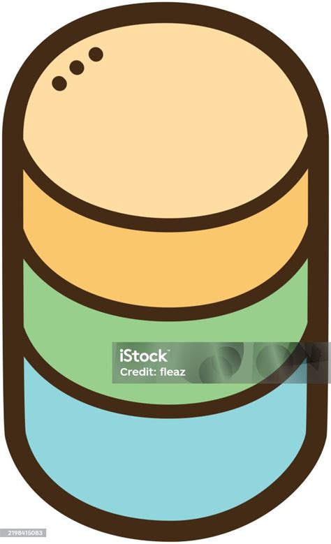 3d stacked bar graph and chart doodle art and illustration stock