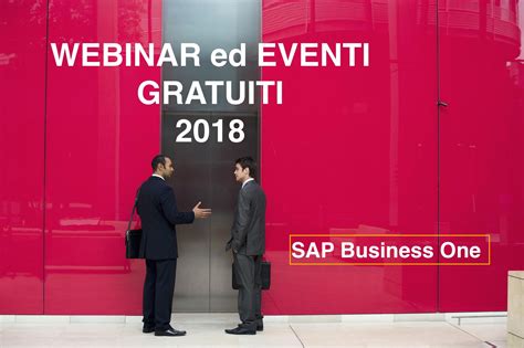 Webinar Ed Eventi Gratuiti SAP Business One INTIT Iscriviti Qui