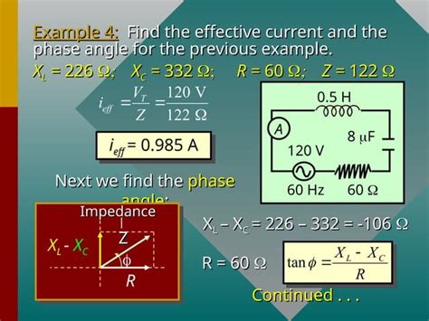 Ac Circuits Circuit Theory Network Analysis Ppt