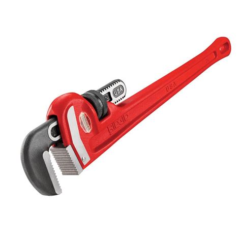 Ridgid 24 In Straight Pipe Wrench For Heavy Duty Plumbing Sturdy