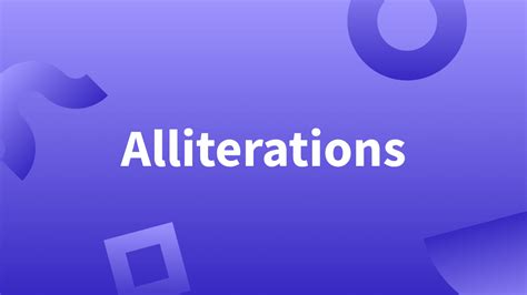 Alliteration Definition And Examples