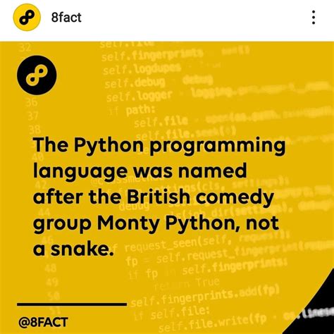 Tarek Y Khadra On Linkedin Didyouknow Facts Pythonprogramming