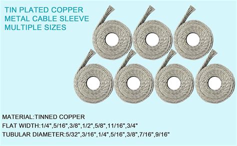 Emi Rfi Shielding Wire Loom Metal Tinned Copper Grounding