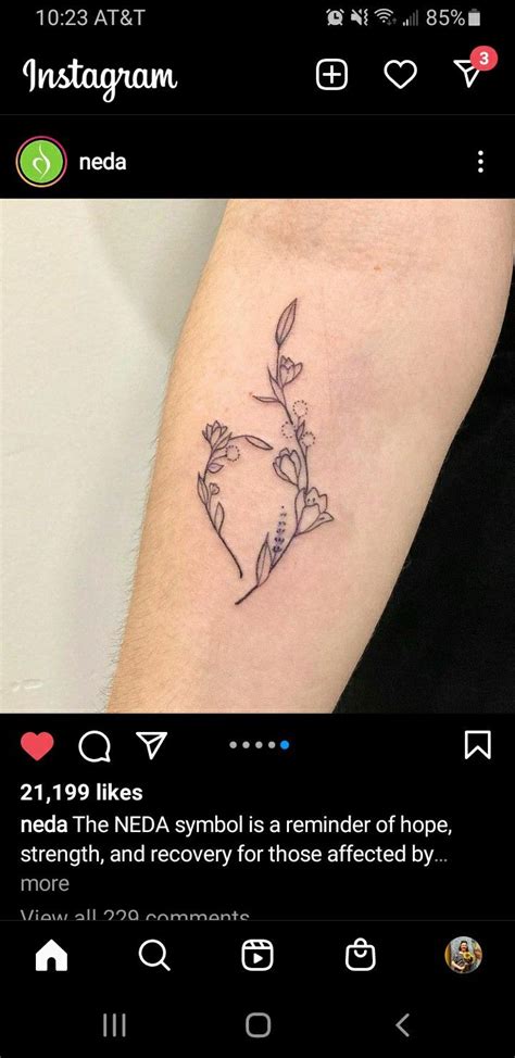 Eating Disorder Tattoo Flower