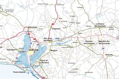 Map Of Huelva