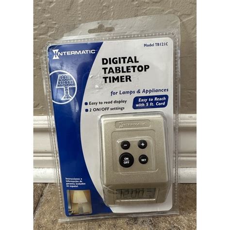 Tablets And Accessories New Intermatic Digital Tabletop Time Lamp