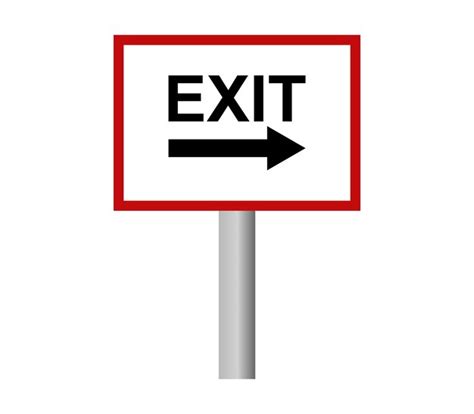Premium Vector Exit Sign