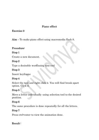 Simple Exercises In Macromedia Flash Pdf