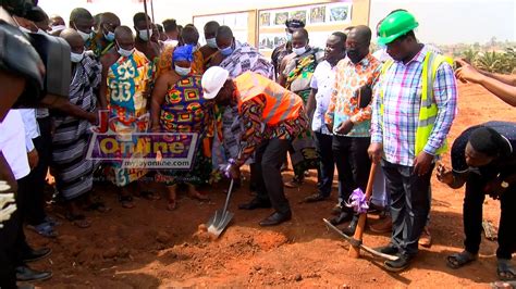Education Minister Cuts Sod For Construction Of Stem School In Sewua Myjoyonline
