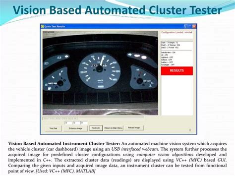 Ppt Vision Based Automated Cluster Tester Powerpoint Presentation Free Download Id2994575