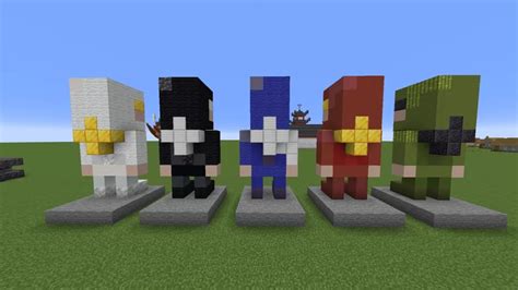 Ninjago Ninja Mini Statues Schematics Minecraft Map