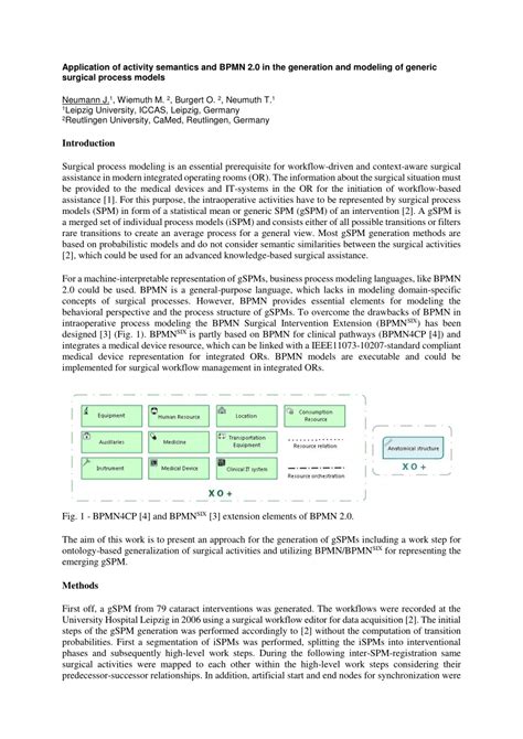 Pdf Application Of Activity Semantics And Bpmn 20 In The Generation And Modeling Of Generic