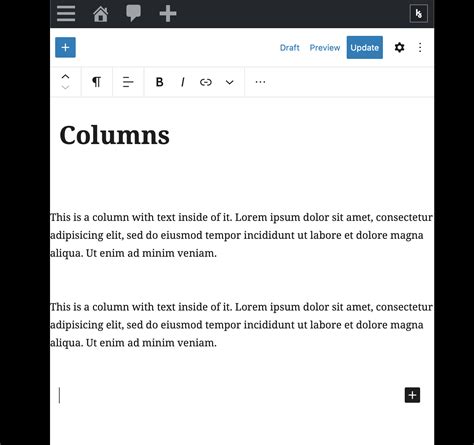 Text In Full Width Columns Hits The Edges Of The Screen · Issue 22747 · Wordpressgutenberg